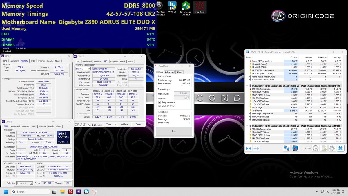 Specifiche da workstation nel segmento desktop: le DDR5 di Origin Code ...